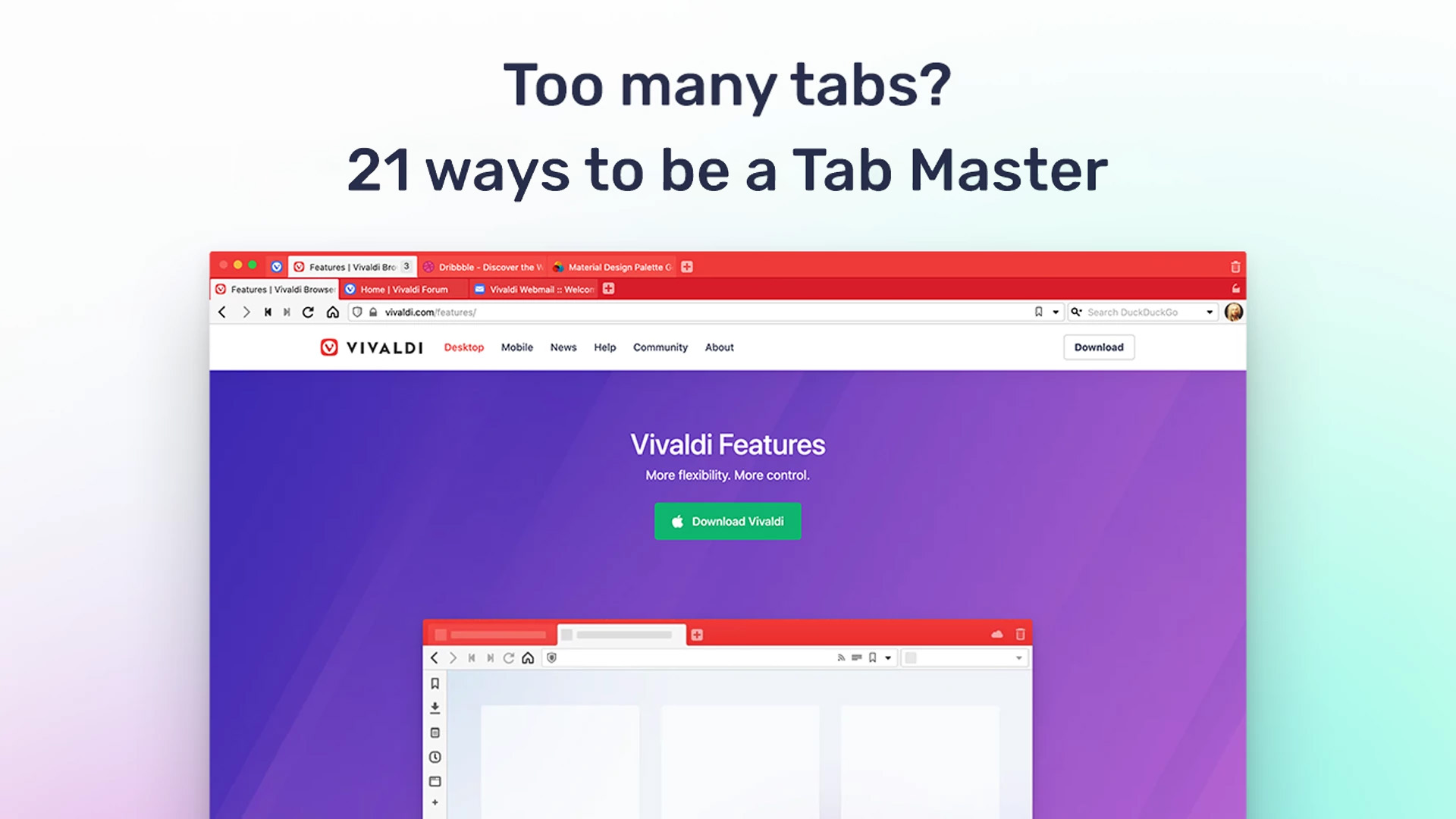 Tab Management Features | Vivaldi Browser