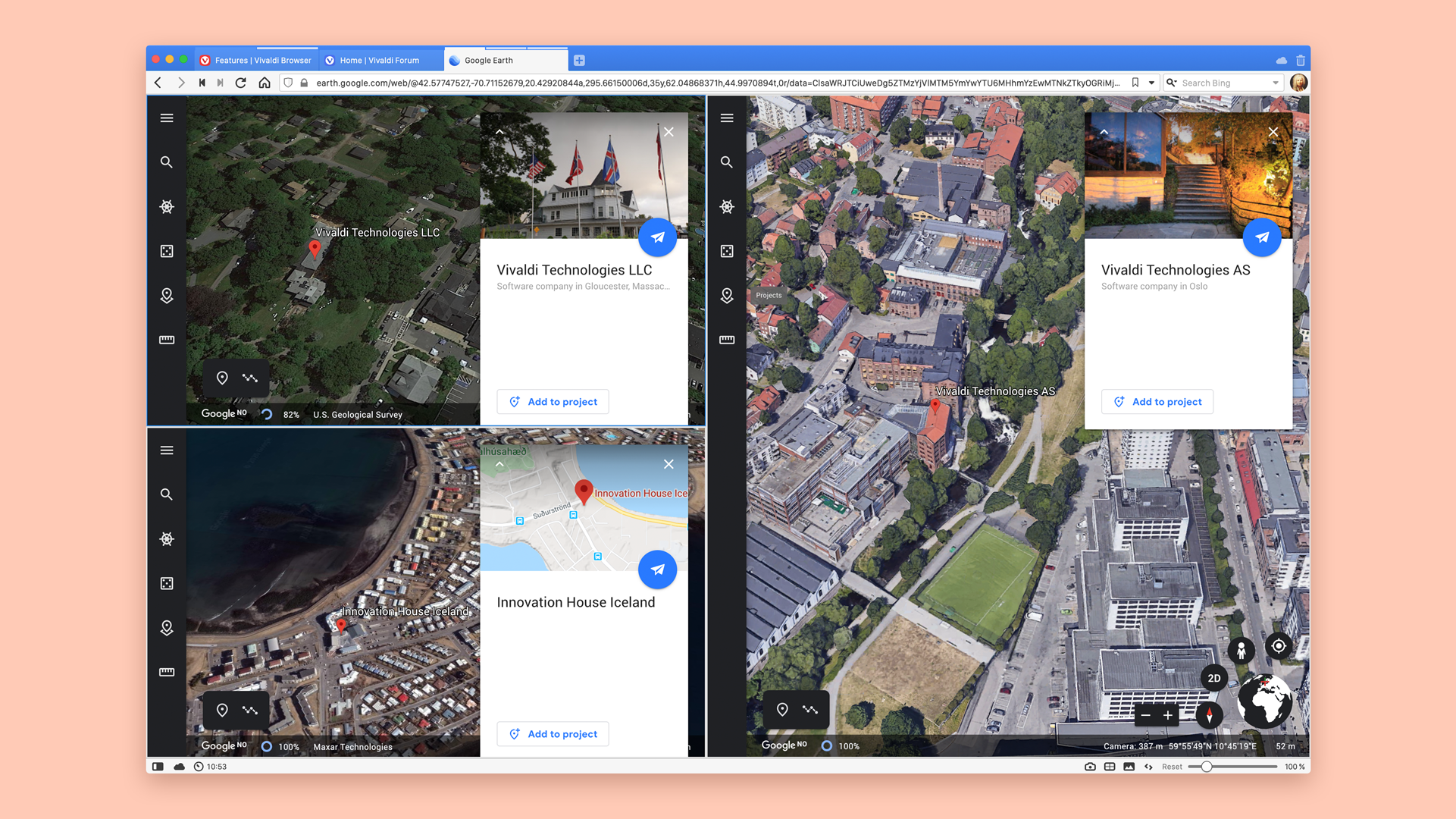 Three Ways To Use Google Earth With Vivaldi Browser