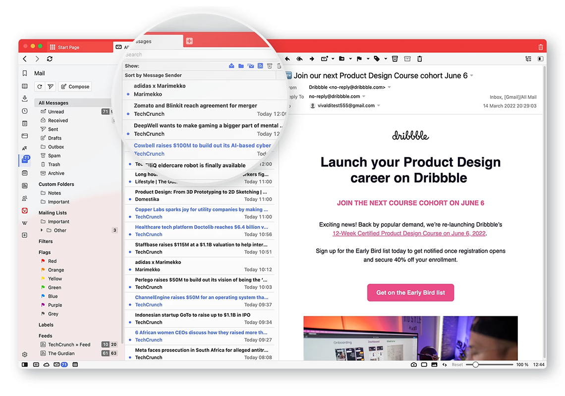 Vivaldi Mail vs. Thunderbird: Which is best for organization